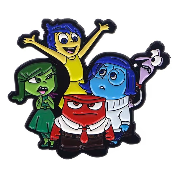 Jewelry | Colorful Inside Out Emotion Characters Pixar Inspired Enamel ...